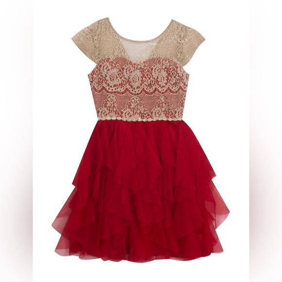 Rare Editions | Dresses | Rare Edition Red Fancy Dress | Poshmark